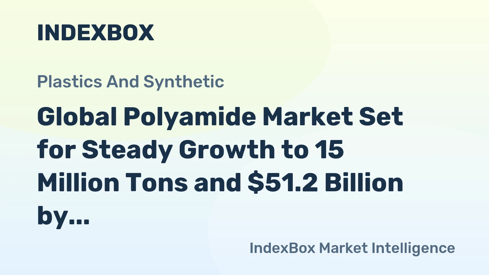 Global Polyamide Market Set for Steady Growth to 15 Million Tons and $51.2 Billion by 2035