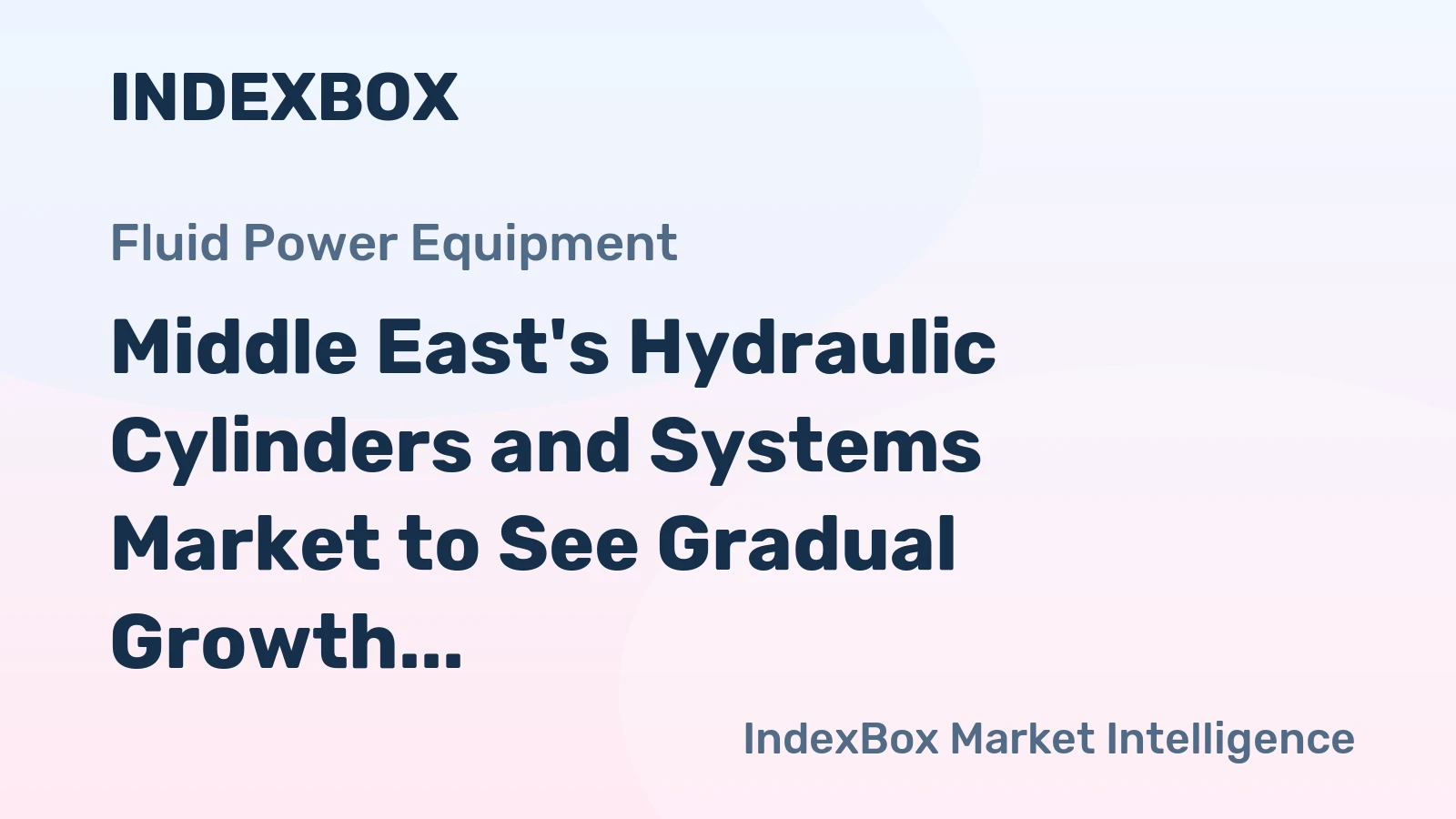 Middle East's Hydraulic Cylinders and Systems Market to See Gradual Growth with +1.3% CAGR by 2035
