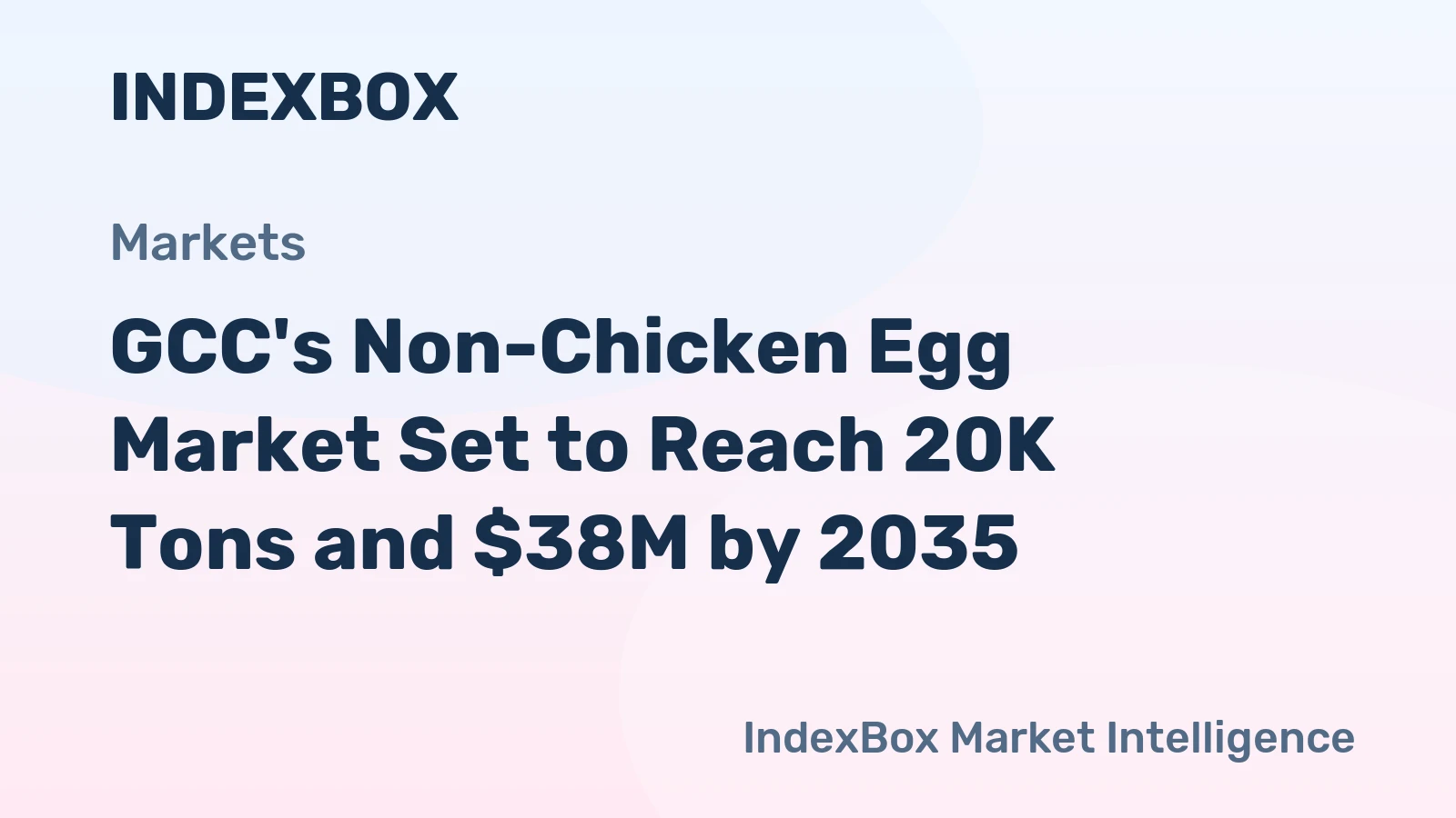 GCC's Non-Chicken Egg Market Set to Reach 20K Tons and $38M by 2035
