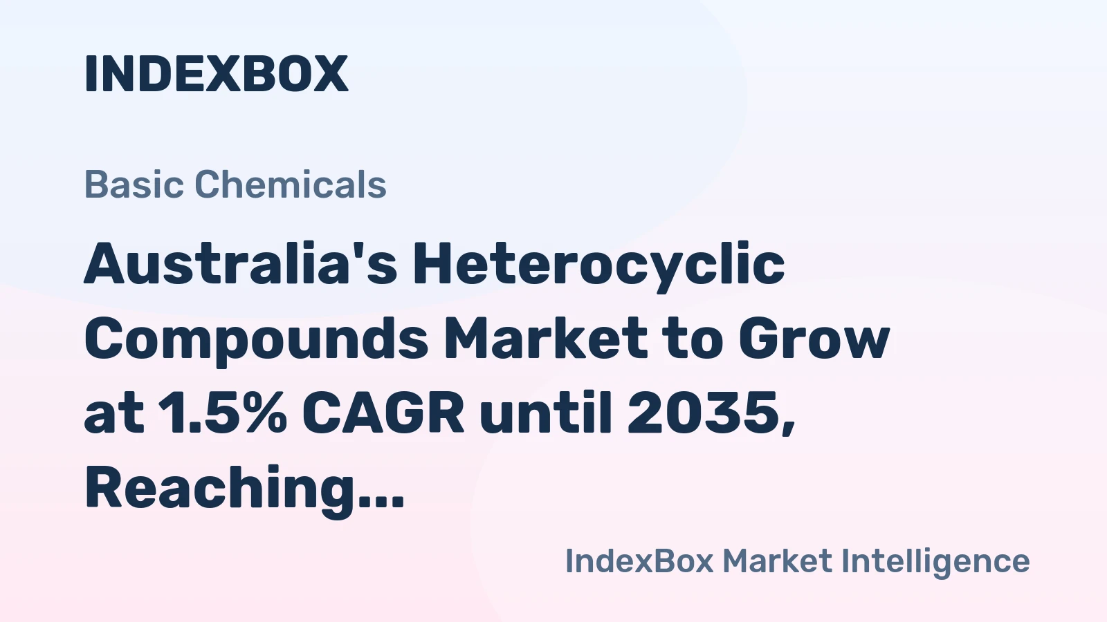 Australia's Heterocyclic Compounds Market to Grow at 1.5% CAGR until 2035, Reaching 18K tons