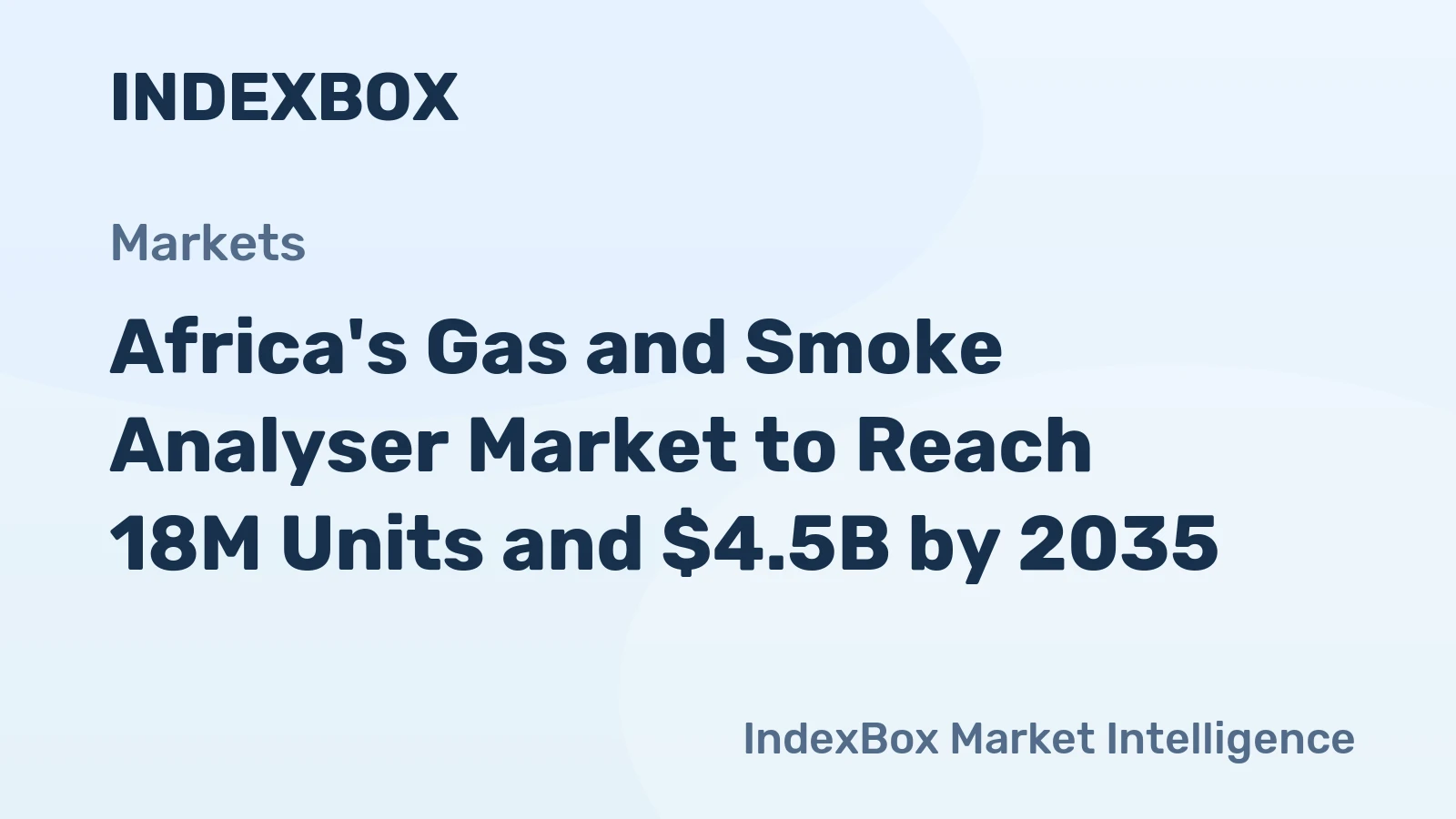 Africa's Gas and Smoke Analyser Market to Reach 18M Units and $4.5B by 2035