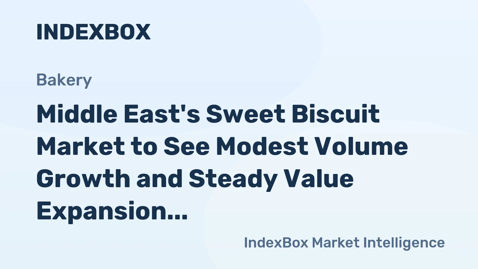 Middle East's Sweet Biscuit Market to See Modest Volume Growth and Steady Value Expansion Through 2035