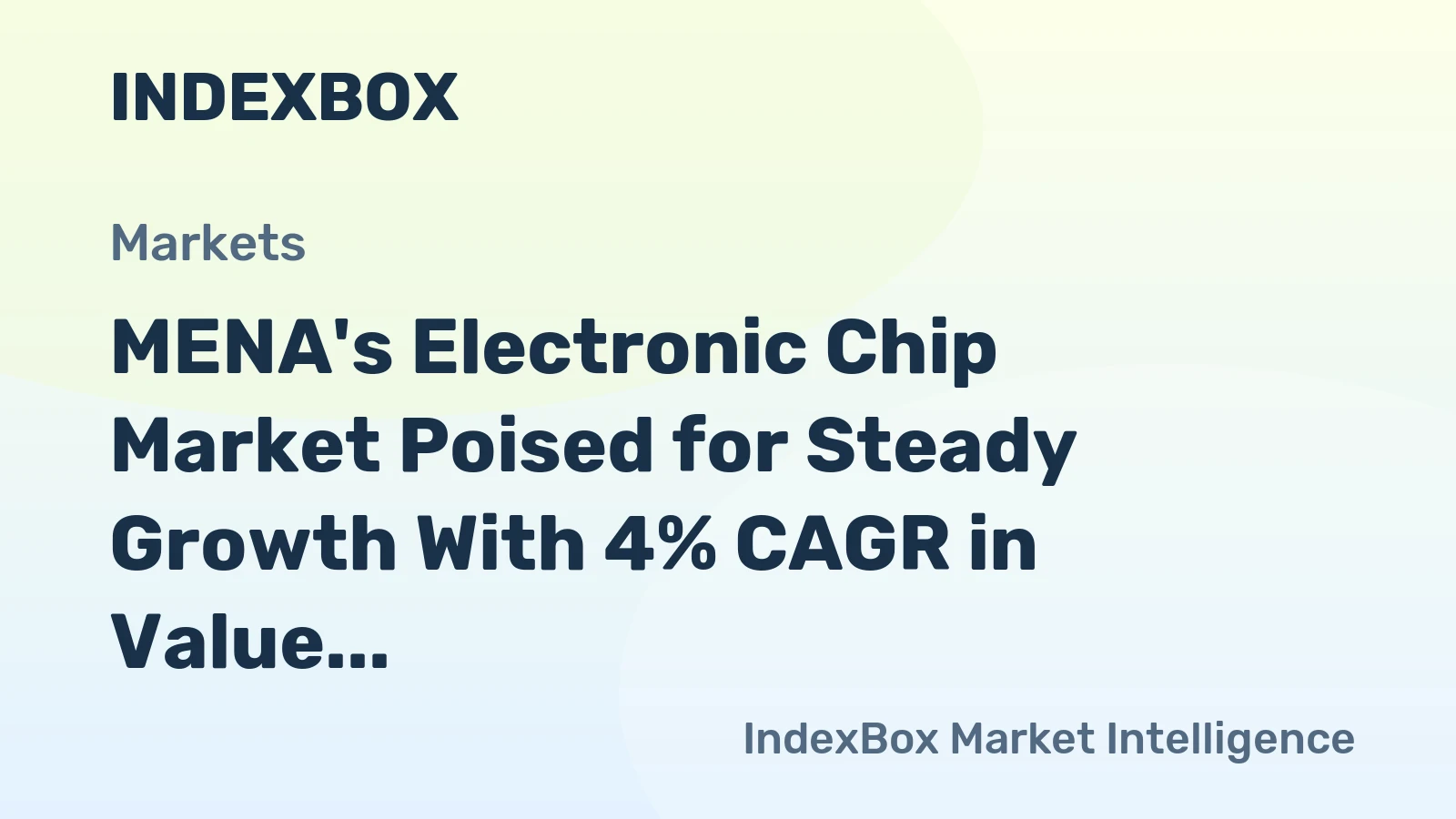MENA's Electronic Chip Market Poised for Steady Growth With 4% CAGR in Value Through 2035