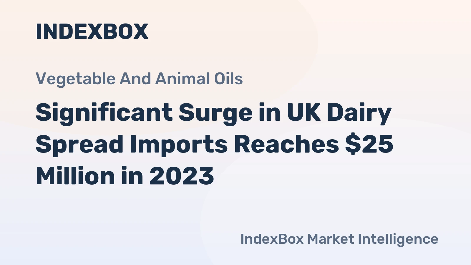 Significant Surge in UK Dairy Spread Imports Reaches $25 Million in 2023