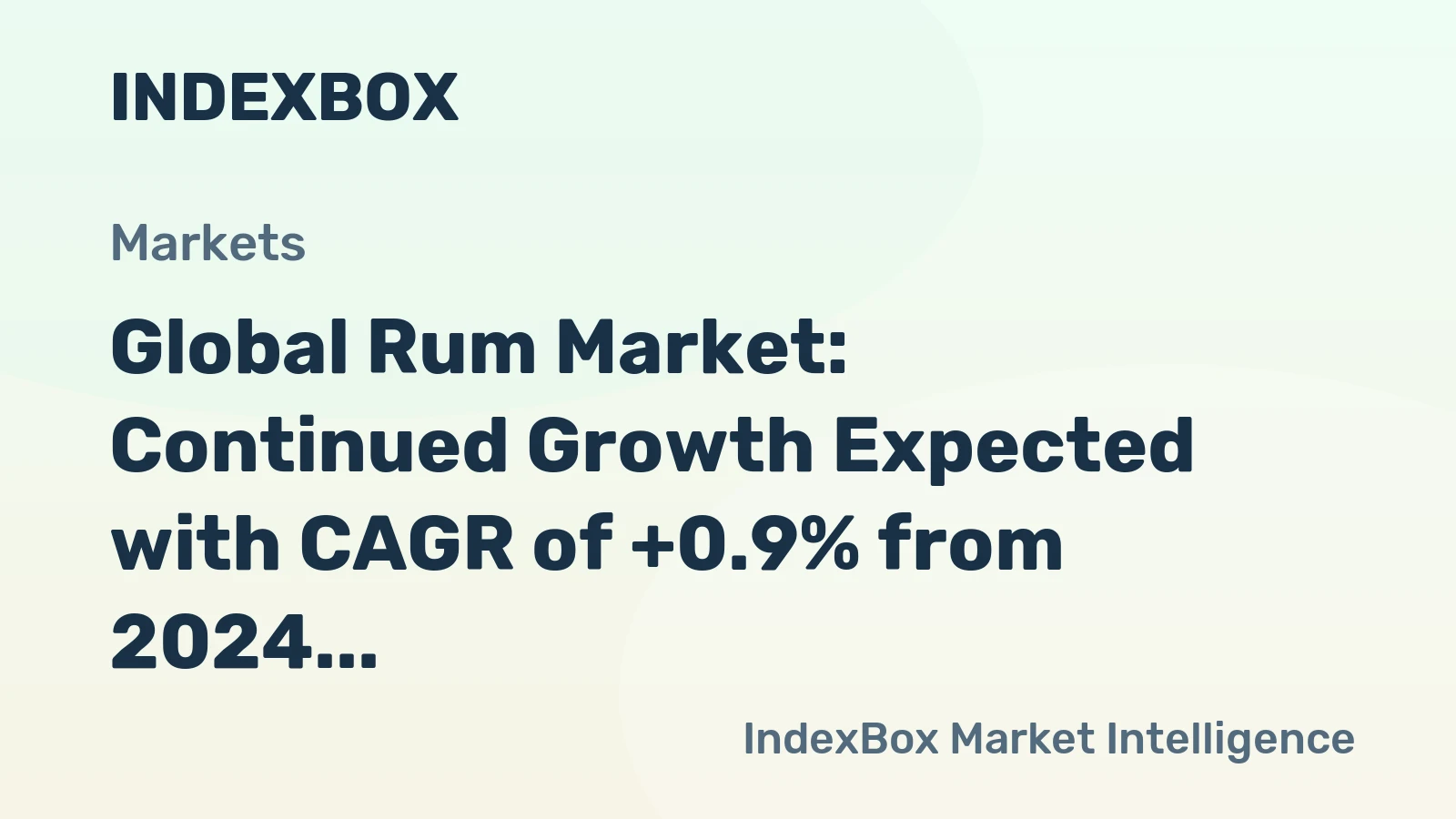 Global Rum Market: Continued Growth Expected with CAGR of +0.9% from 2024 to 2035