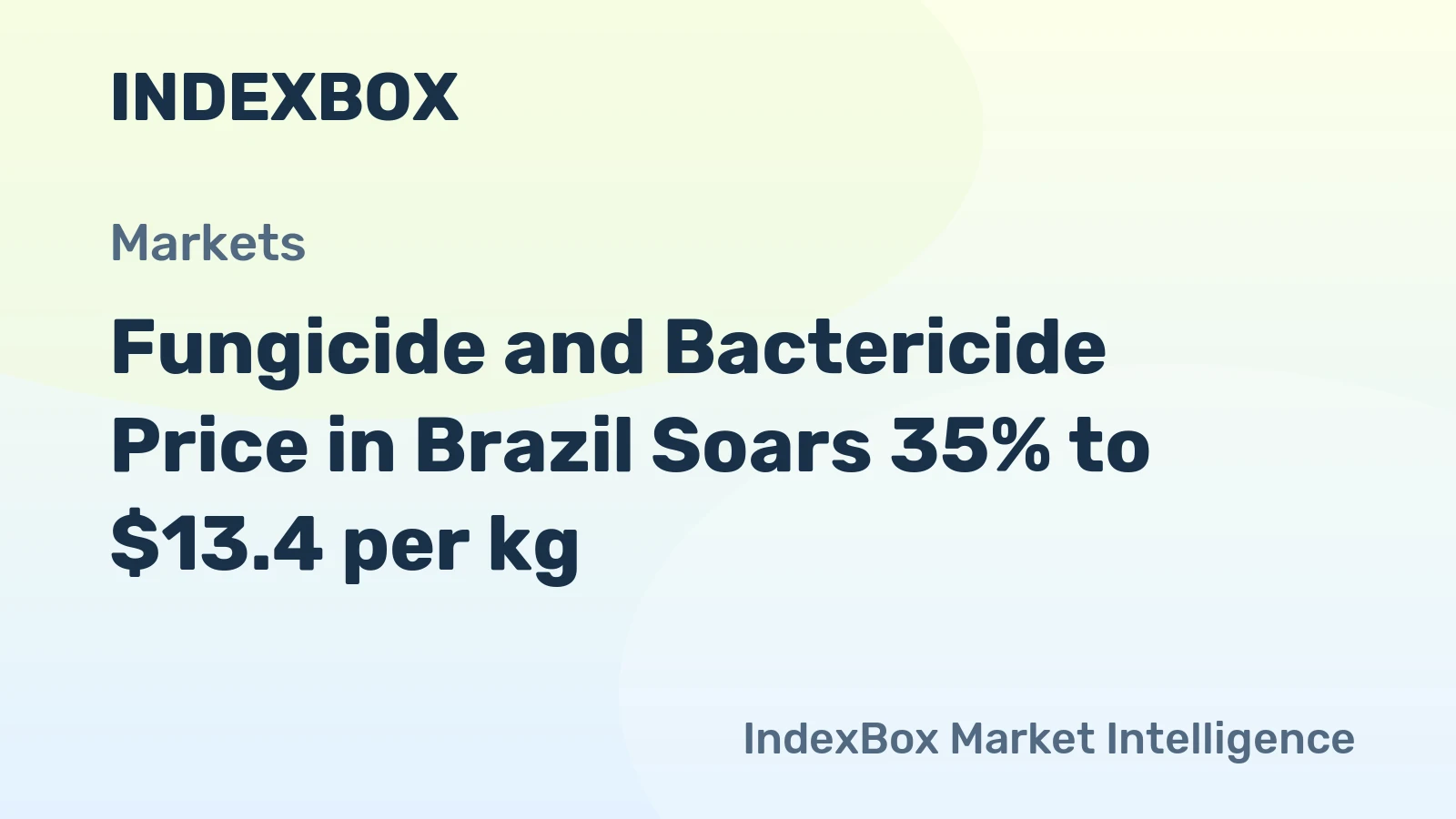 Fungicide and Bactericide Price in Brazil Soars 35% to $13.4 per kg