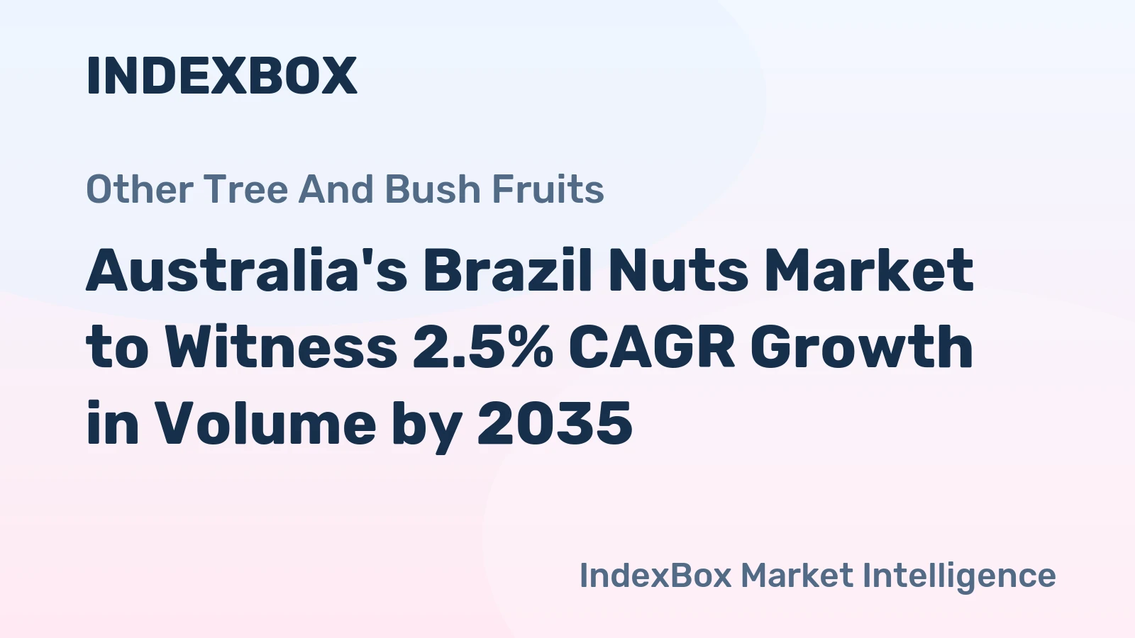 Australia's Brazil Nuts Market to Witness 2.5% CAGR Growth in Volume by 2035