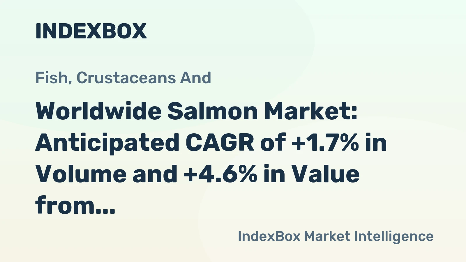 Worldwide Salmon Market: Anticipated CAGR of +1.7% in Volume and +4.6% in Value from 2024 to 2035