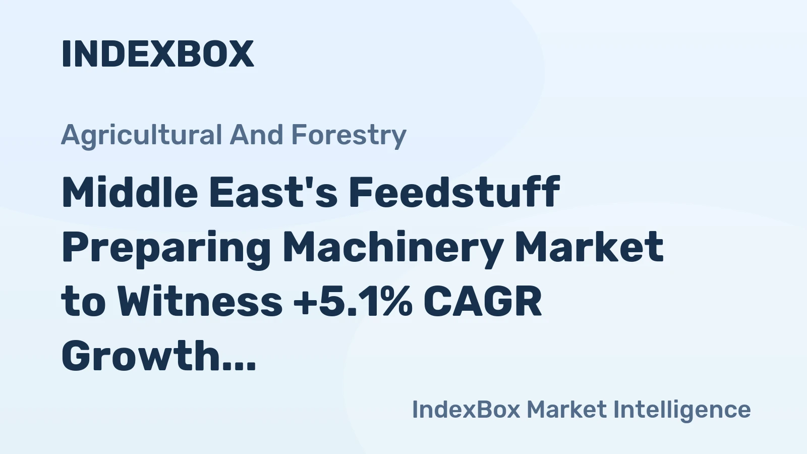 Middle East's Feedstuff Preparing Machinery Market to Witness +5.1% CAGR Growth, Reaching 28K Units by 2035
