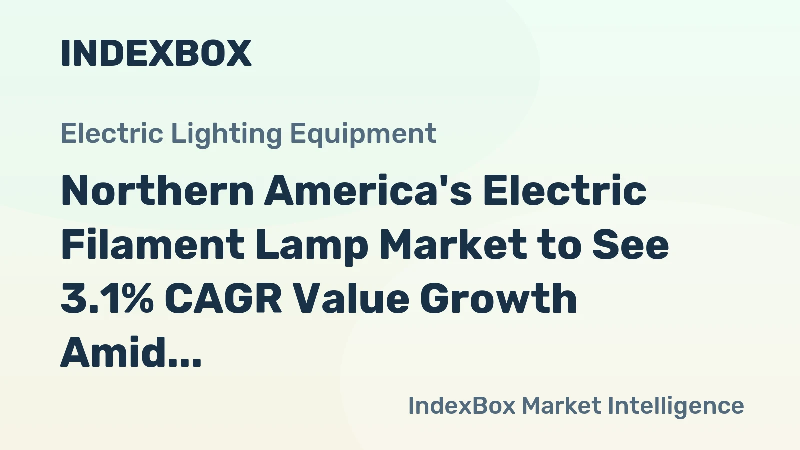 Northern America's Electric Filament Lamp Market to See 3.1% CAGR Value Growth Amid Flat Volume