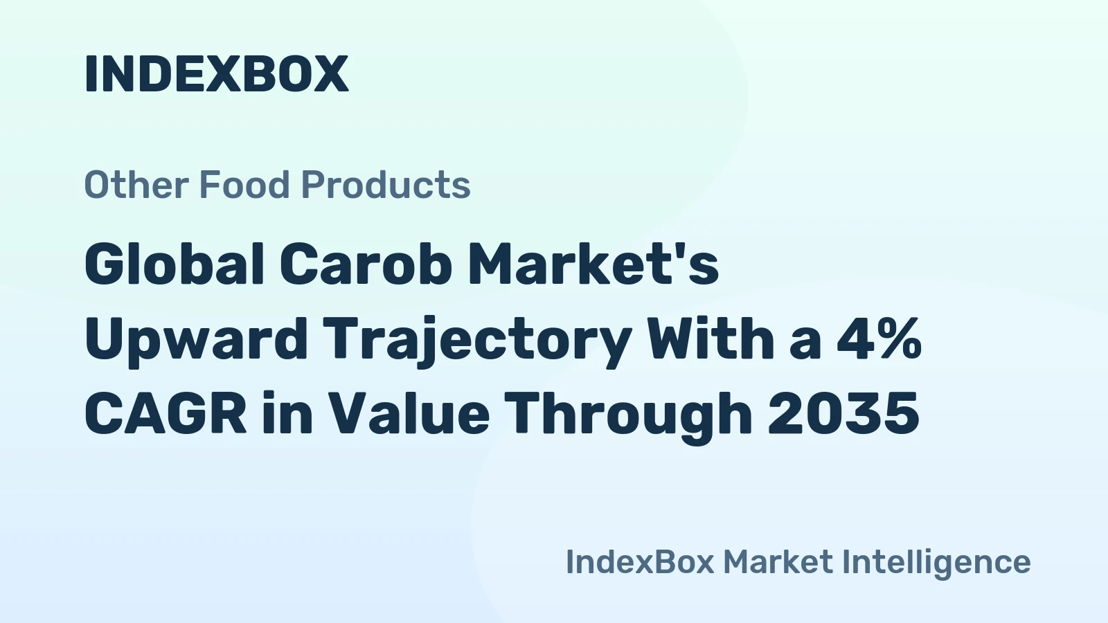 Global Carob Market's Upward Trajectory With a 4% CAGR in Value Through 2035