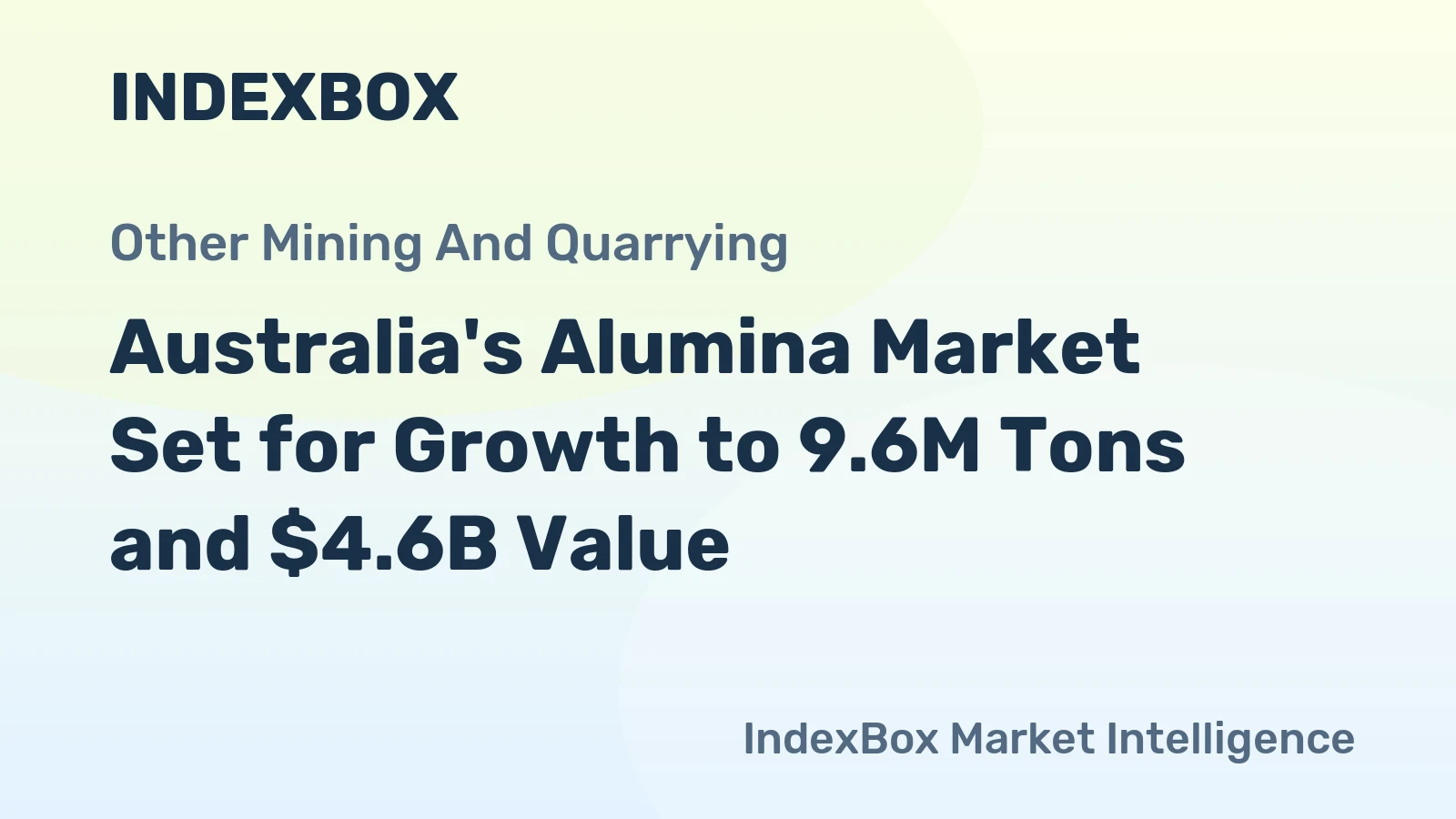 Australia's Alumina Market Set for Growth to 9.6M Tons and $4.6B Value