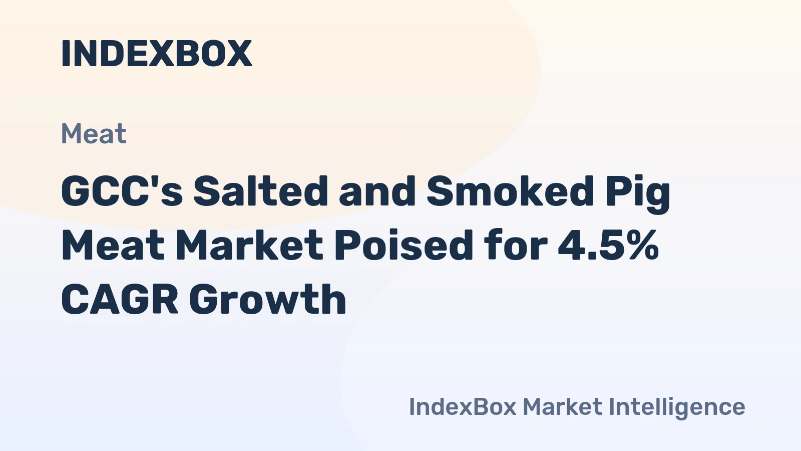 GCC's Salted and Smoked Pig Meat Market Poised for 4.5% CAGR Growth