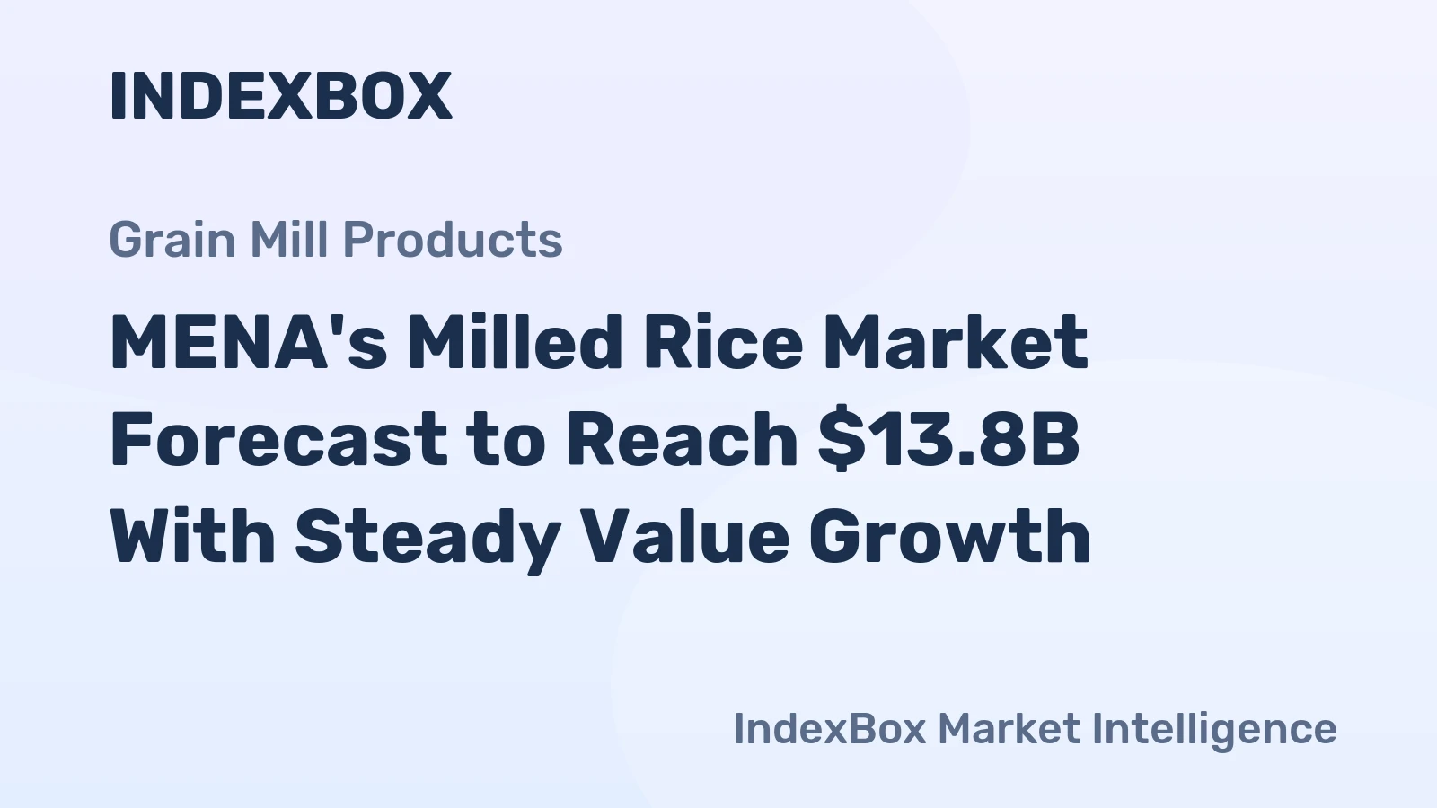 MENA's Milled Rice Market Forecast to Reach $13.8B With Steady Value Growth