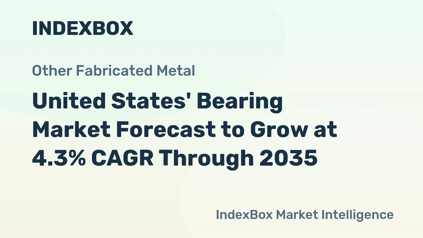 United States' Bearing Market Forecast to Grow at 4.3% CAGR Through 2035