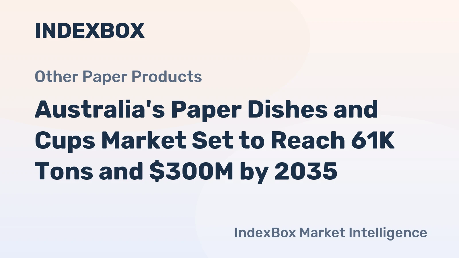 Australia's Paper Dishes and Cups Market Set to Reach 61K Tons and $300M by 2035