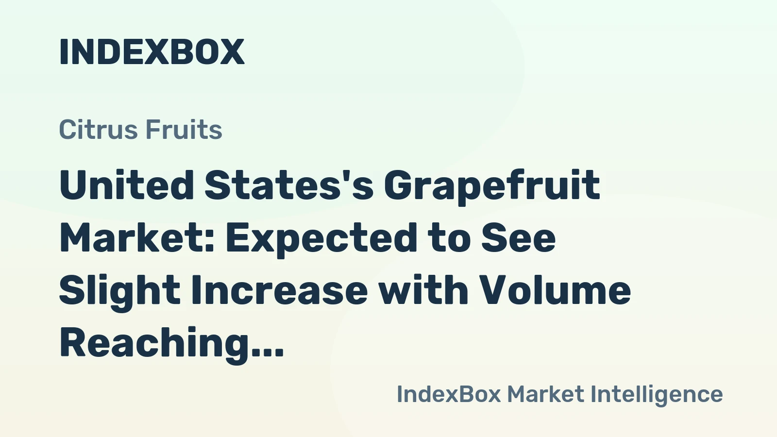 United States's Grapefruit Market: Expected to See Slight Increase with Volume Reaching 337K Tons and Value Reaching $487M by 2035