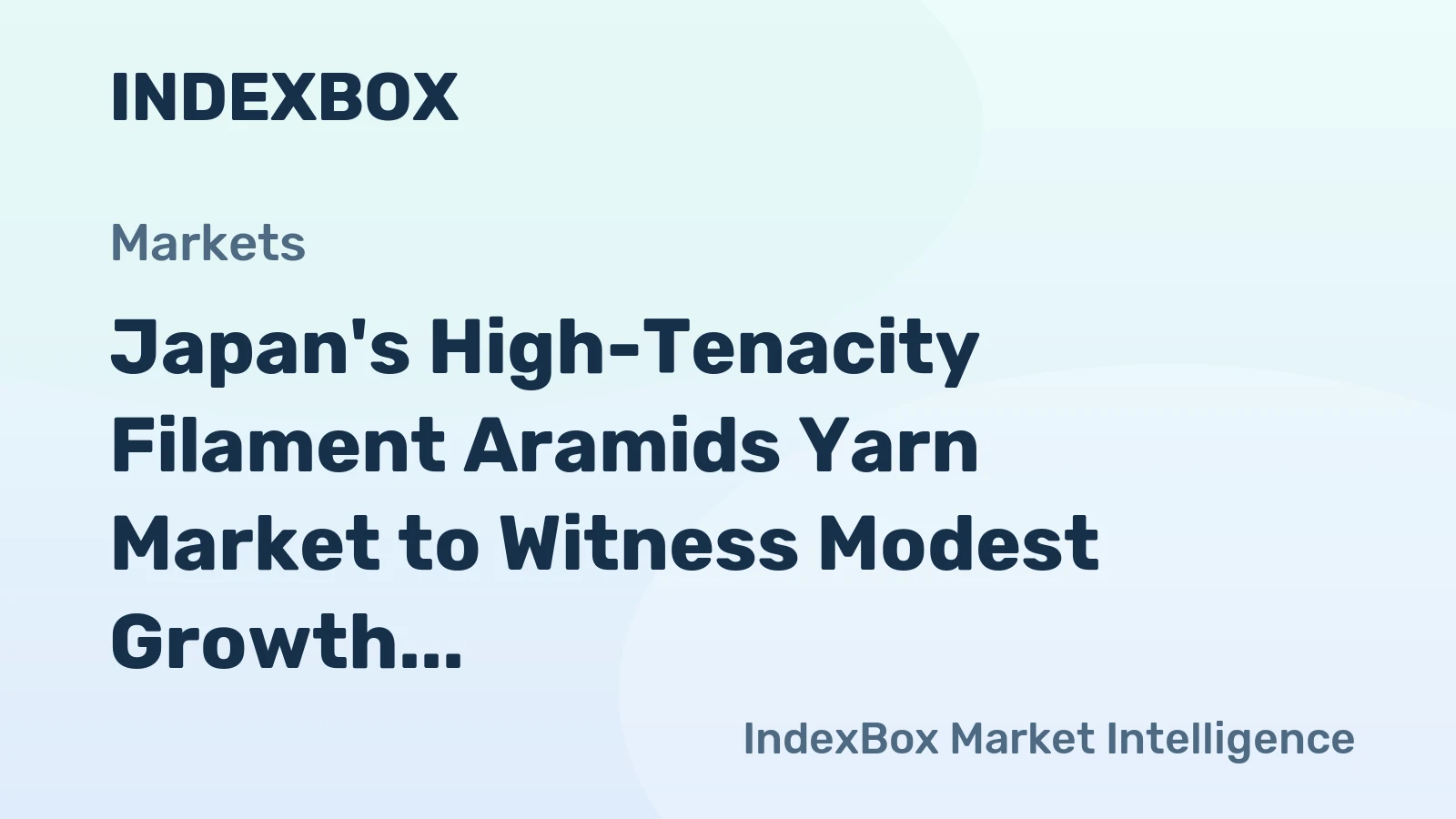 Japan's High-Tenacity Filament Aramids Yarn Market to Witness Modest Growth with 0.1% CAGR, Reaching 11K Tons and $291M by 2035