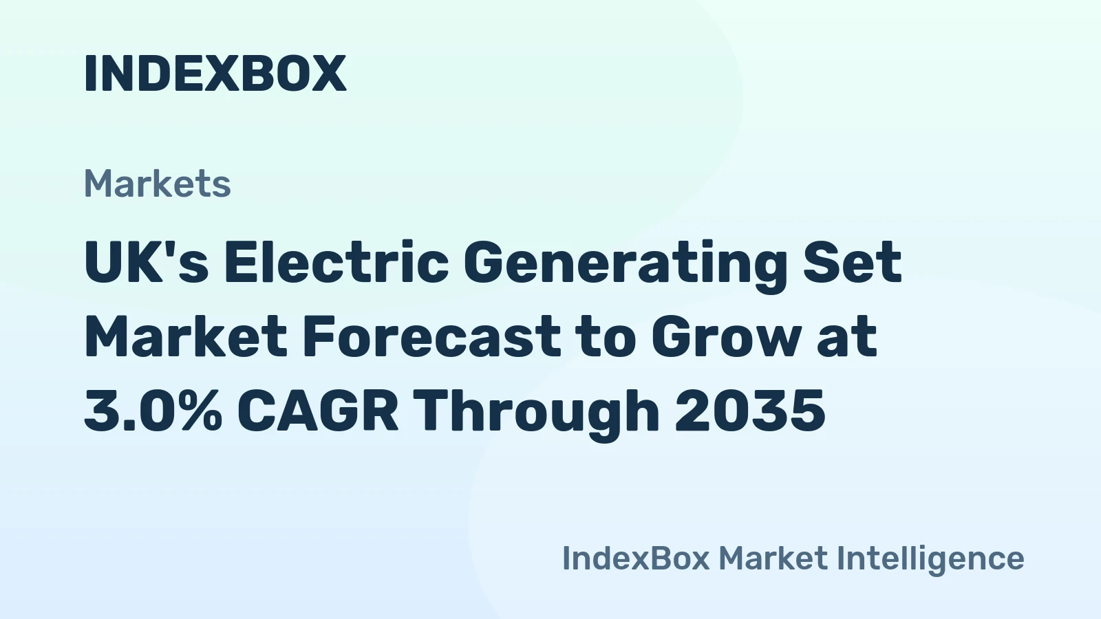 UK's Electric Generating Set Market Forecast to Grow at 3.0% CAGR Through 2035
