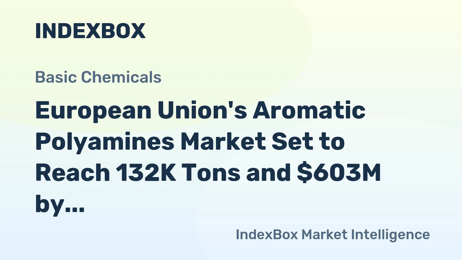 European Union's Aromatic Polyamines Market Set to Reach 132K Tons and $603M by 2035