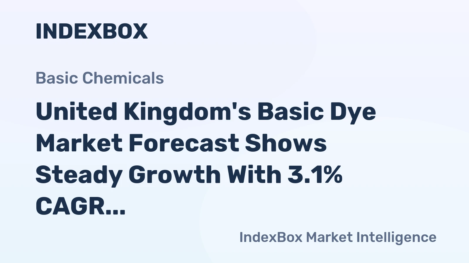 United Kingdom's Basic Dye Market Forecast Shows Steady Growth With 3.1% CAGR in Value