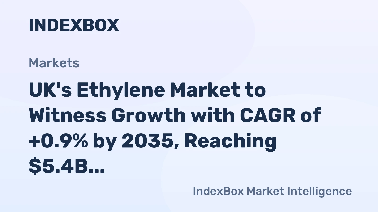UK's Ethylene Market to Witness Growth with CAGR of +0.9% by 2035, Reaching $5.4B in Value