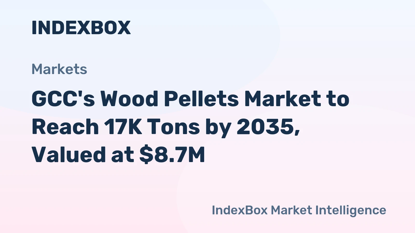 GCC's Wood Pellets Market to Reach 17K Tons by 2035, Valued at $8.7M