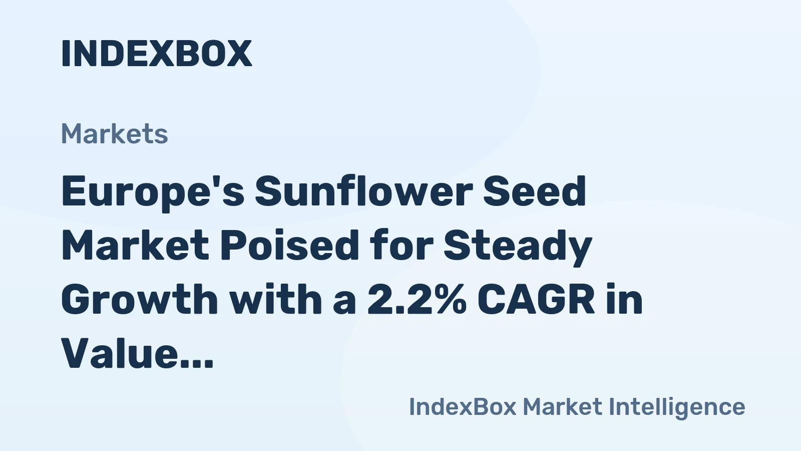 Europe's Sunflower Seed Market Poised for Steady Growth with a 2.2% CAGR in Value Through 2035