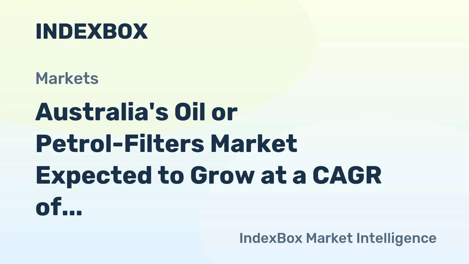 Australia's Oil or Petrol-Filters Market Expected to Grow at a CAGR of +1.5% from 2024 to 2035
