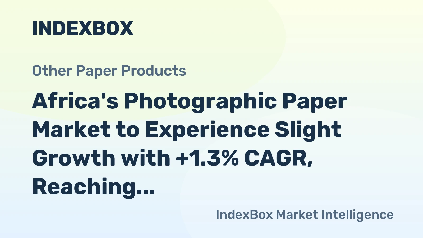Africa's Photographic Paper Market to Experience Slight Growth with +1.3% CAGR, Reaching $25M by 2035