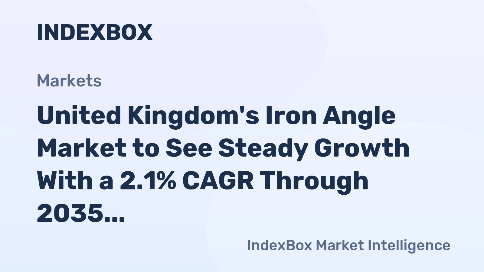 United Kingdom's Iron Angle Market to See Steady Growth With a 2.1% CAGR Through 2035