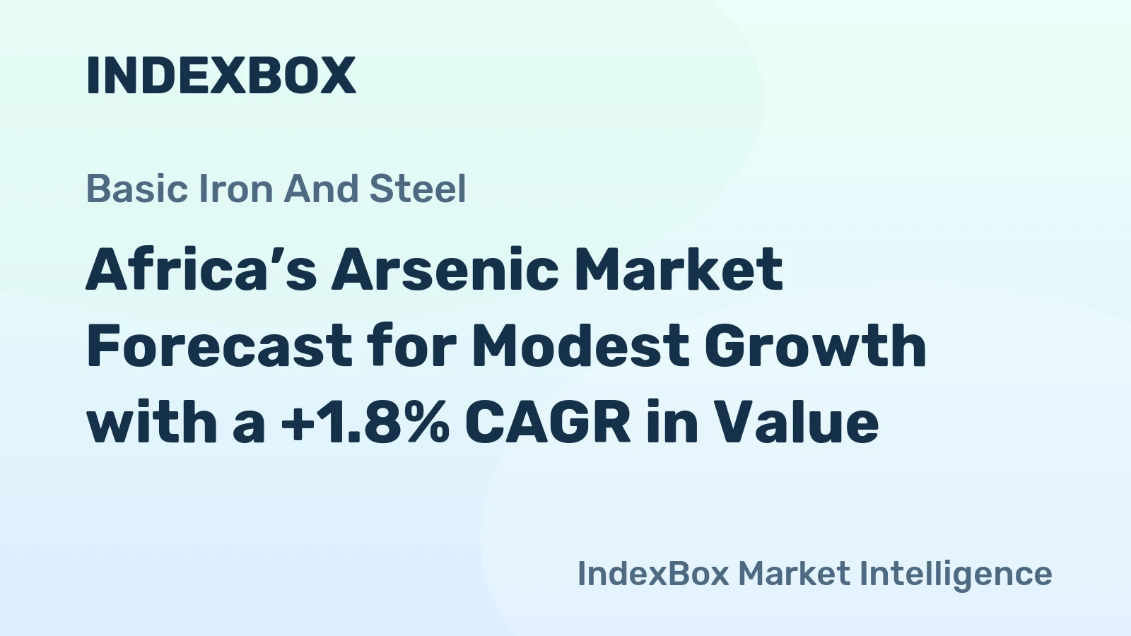 Africa’s Arsenic Market Forecast for Modest Growth with a +1.8% CAGR in Value