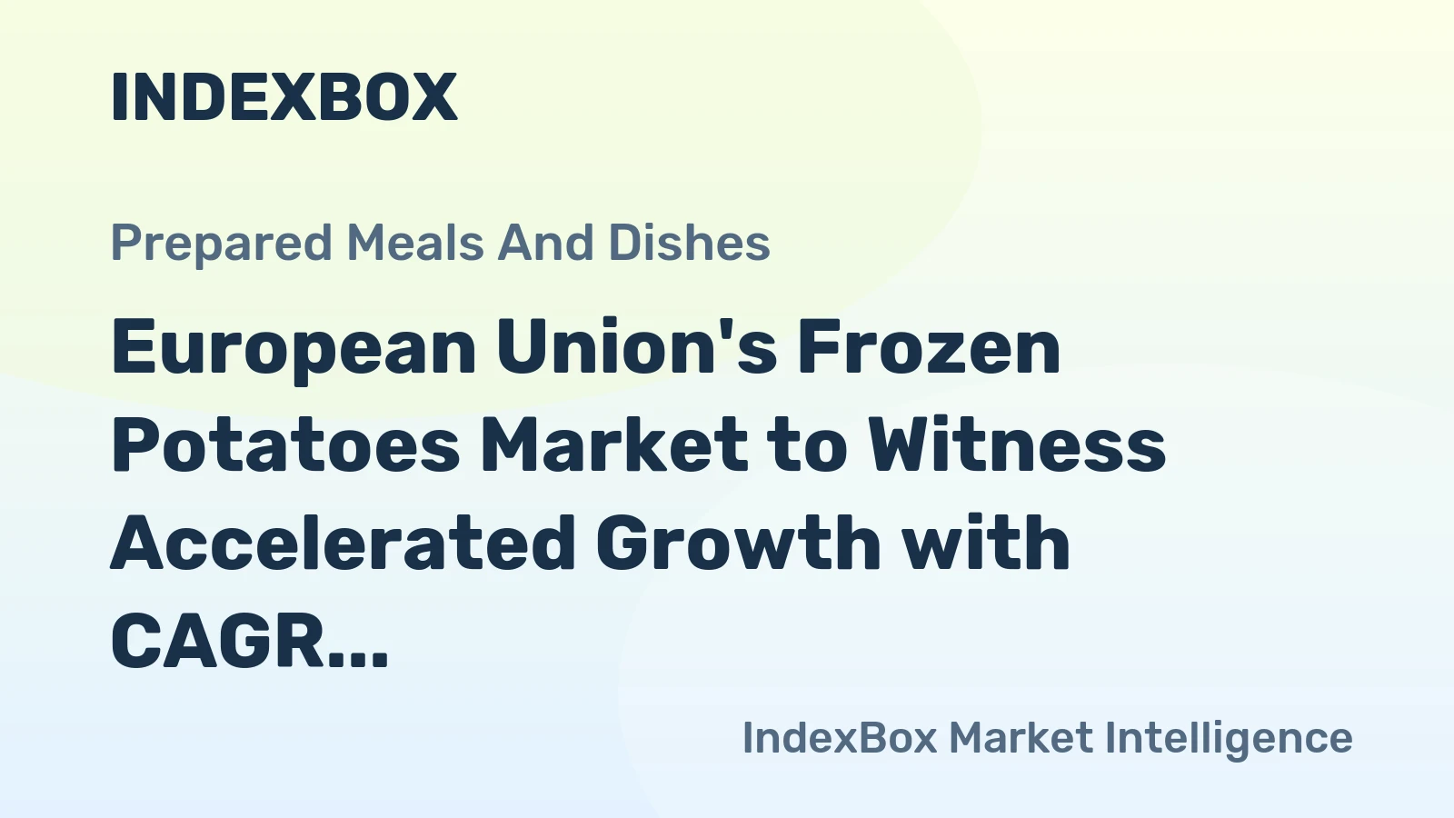 European Union's Frozen Potatoes Market to Witness Accelerated Growth with CAGR of +5.0% by 2035