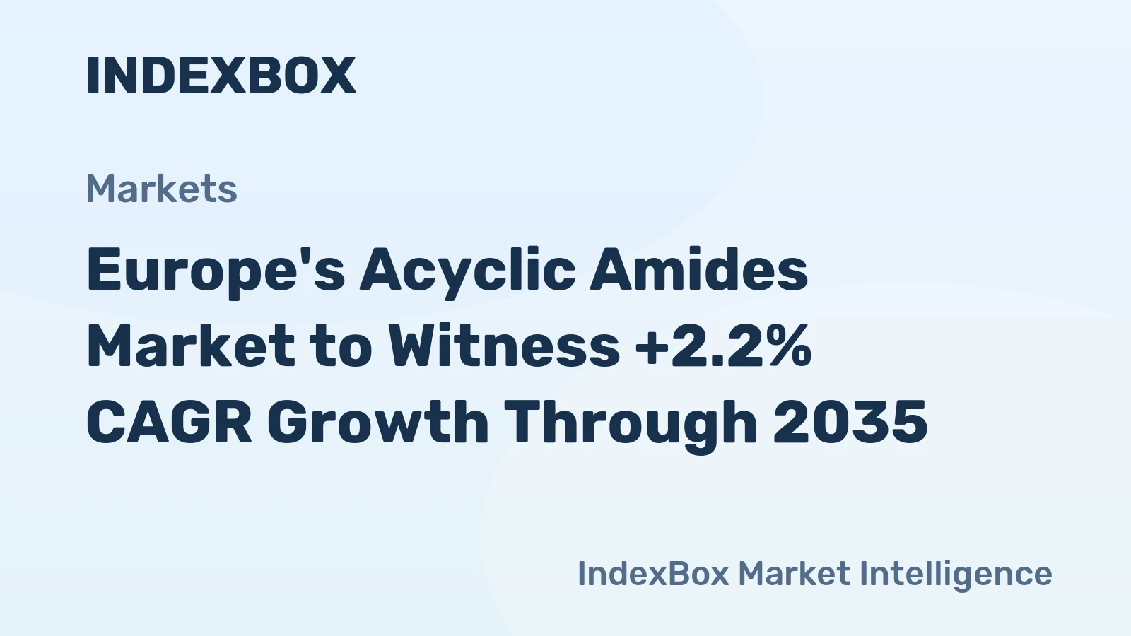 Europe's Acyclic Amides Market to Witness +2.2% CAGR Growth Through 2035