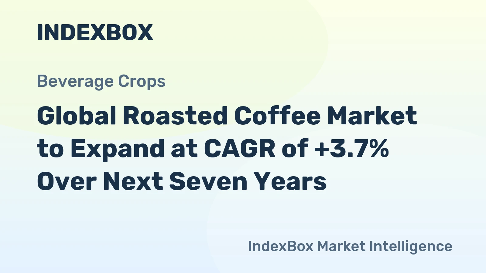 Global Roasted Coffee Market to Expand at CAGR of +3.7% Over Next Seven Years