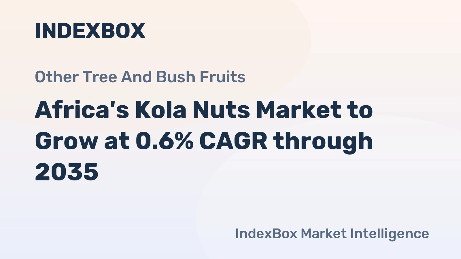 Africa's Kola Nuts Market to Grow at 0.6% CAGR through 2035