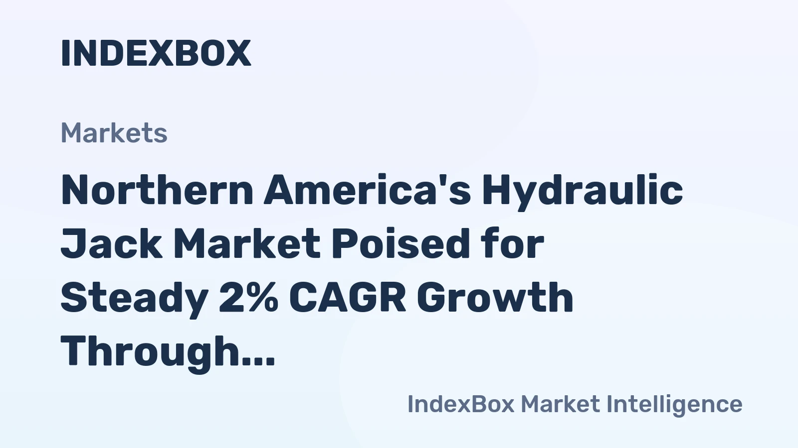 Northern America's Hydraulic Jack Market Poised for Steady 2% CAGR Growth Through 2035
