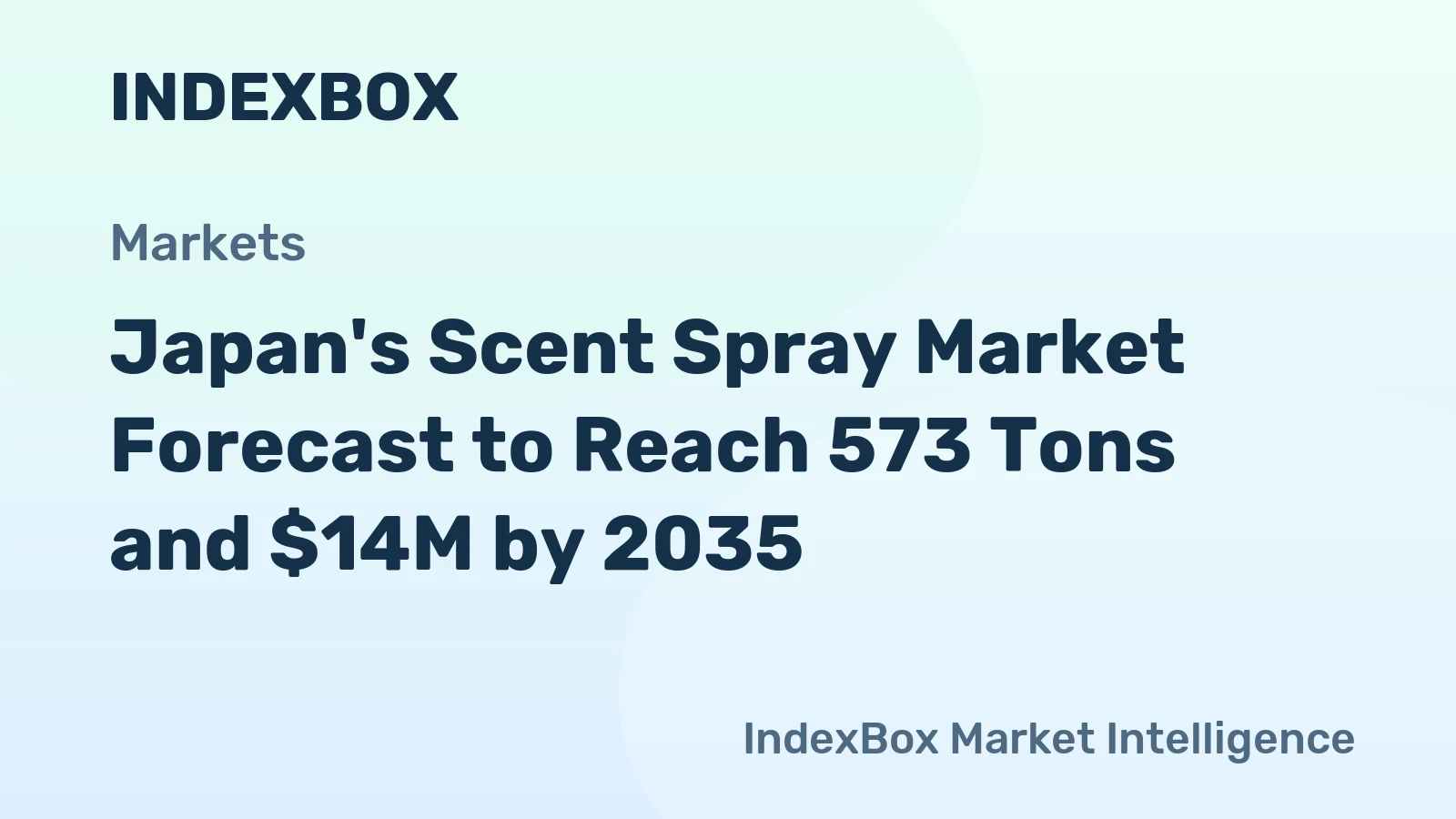Japan's Scent Spray Market Forecast to Reach 573 Tons and $14M by 2035