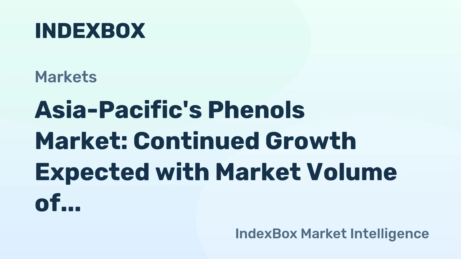 Asia-Pacific's Phenols Market: Continued Growth Expected with Market Volume of 14M Tons and Market Value of $33.3B by 2035