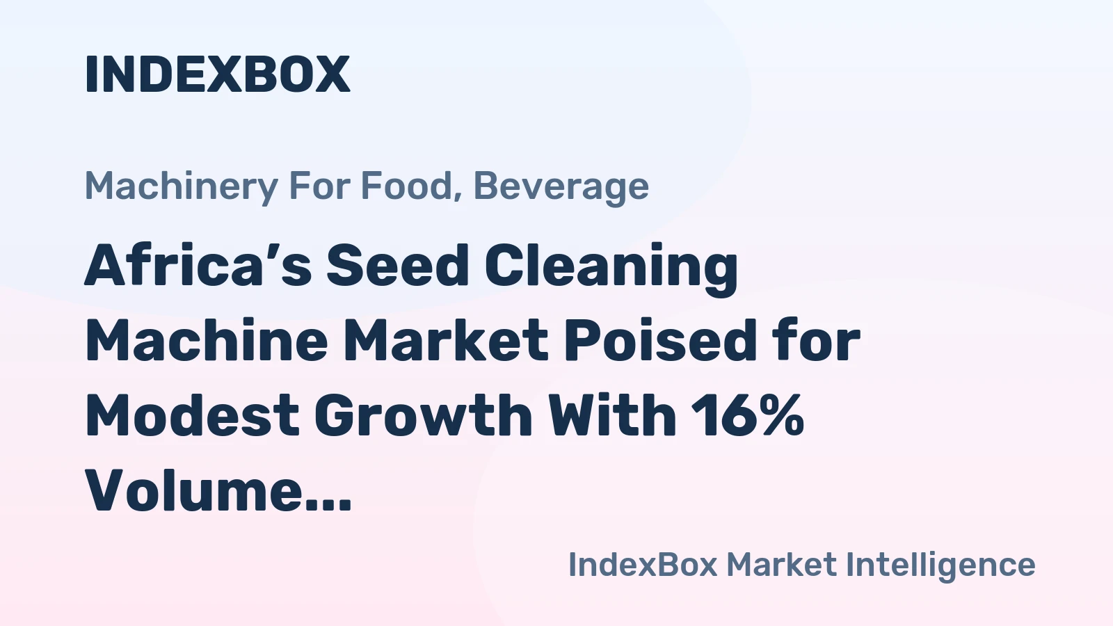Africa’s Seed Cleaning Machine Market Poised for Modest Growth With 16% Volume CAGR Through 2035