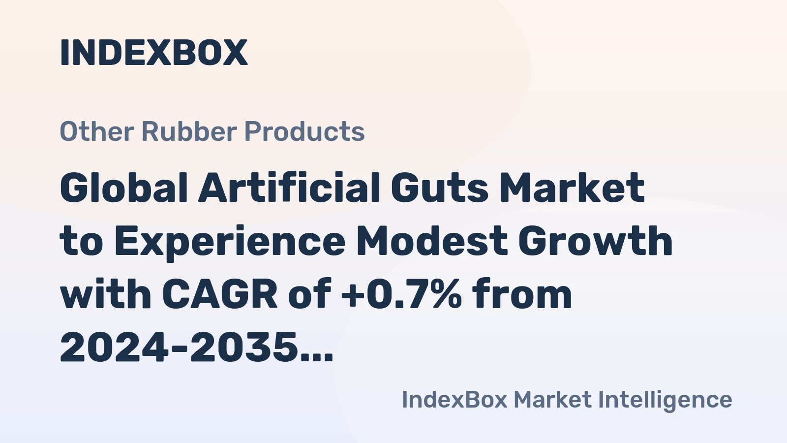 Global Artificial Guts Market to Experience Modest Growth with CAGR of +0.7% from 2024-2035, Reaching $27.7B