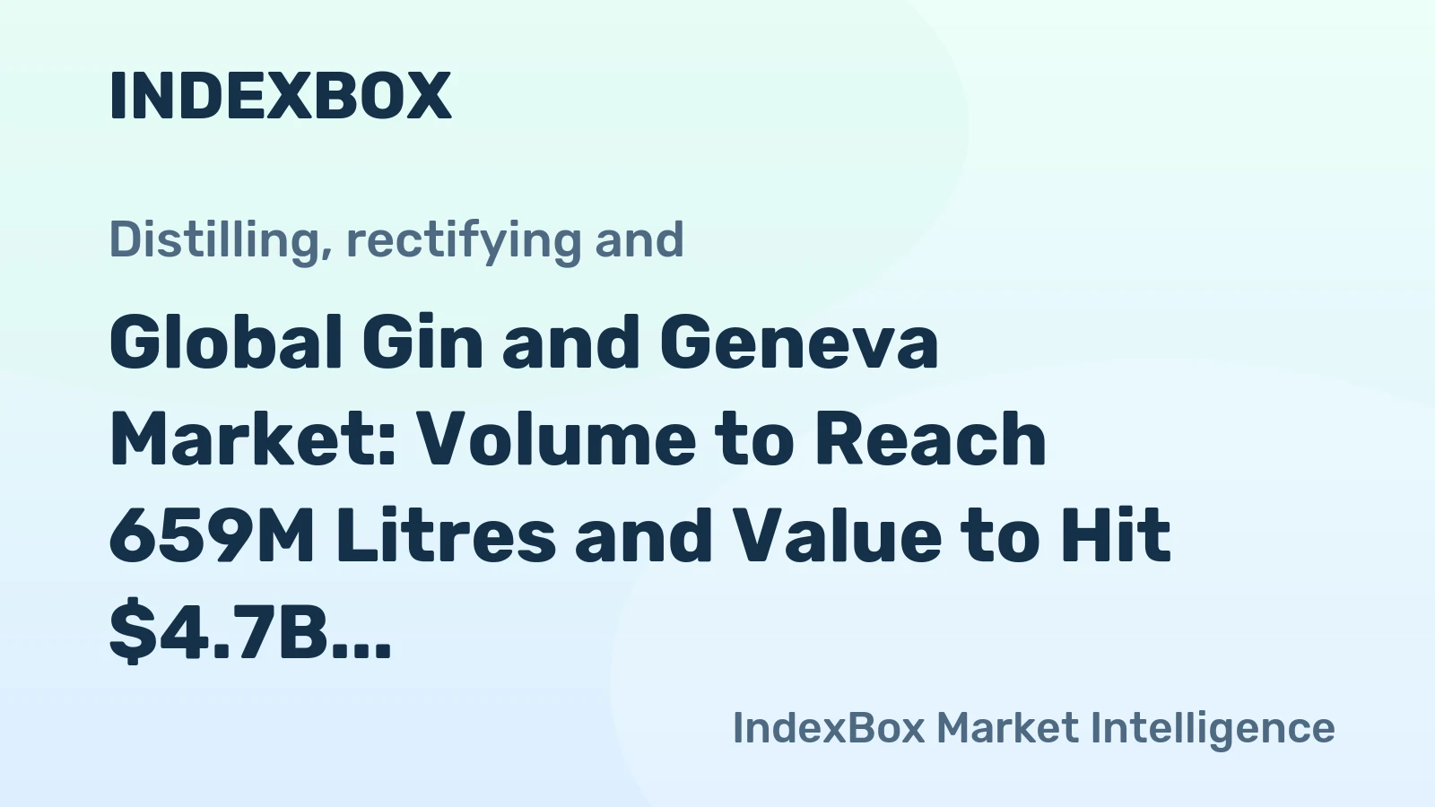 Global Gin and Geneva Market: Volume to Reach 659M Litres and Value to Hit $4.7B by 2035