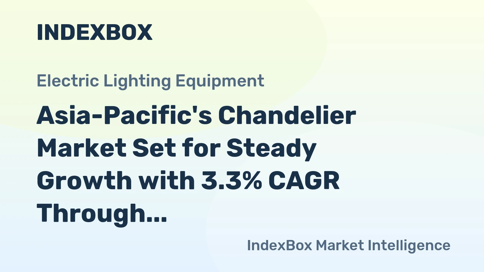 Asia-Pacific's Chandelier Market Set for Steady Growth with 3.3% CAGR Through 2035