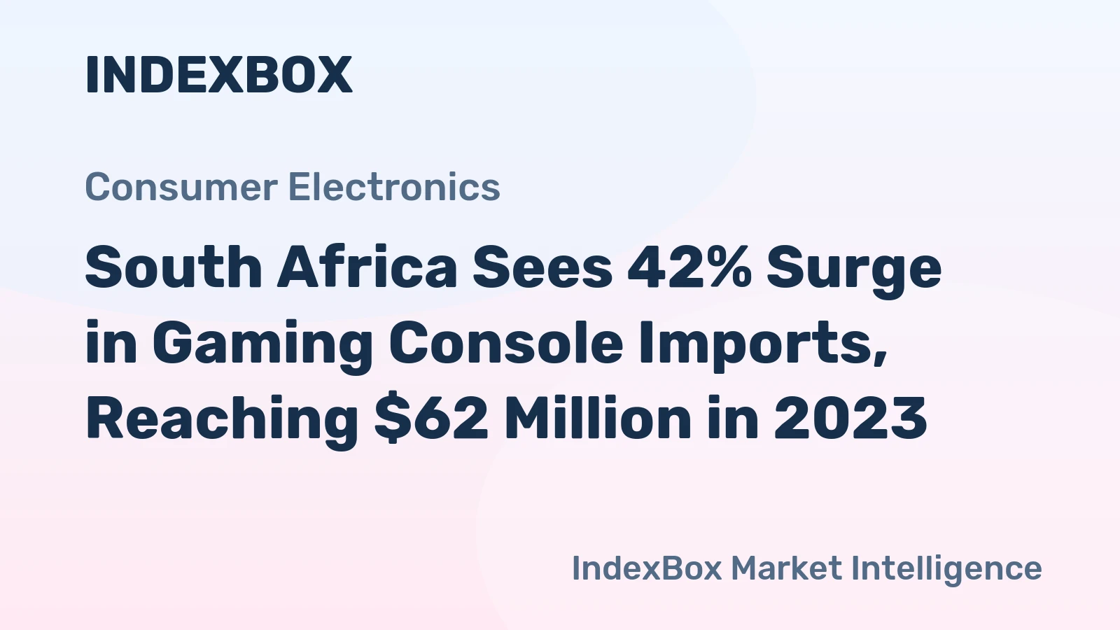 South Africa Sees 42% Surge in Gaming Console Imports, Reaching $62 Million in 2023