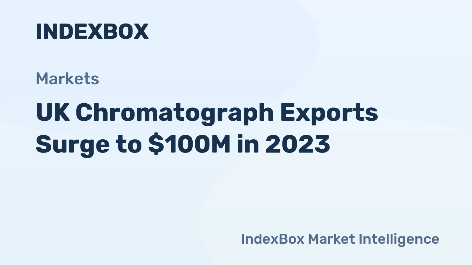 UK Chromatograph Exports Surge to $100M in 2023