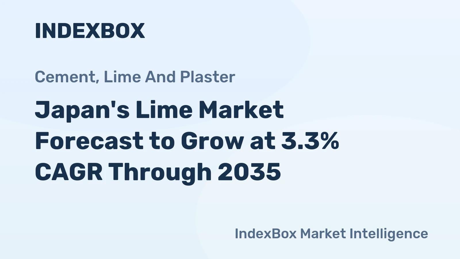 Japan's Lime Market Forecast to Grow at 3.3% CAGR Through 2035