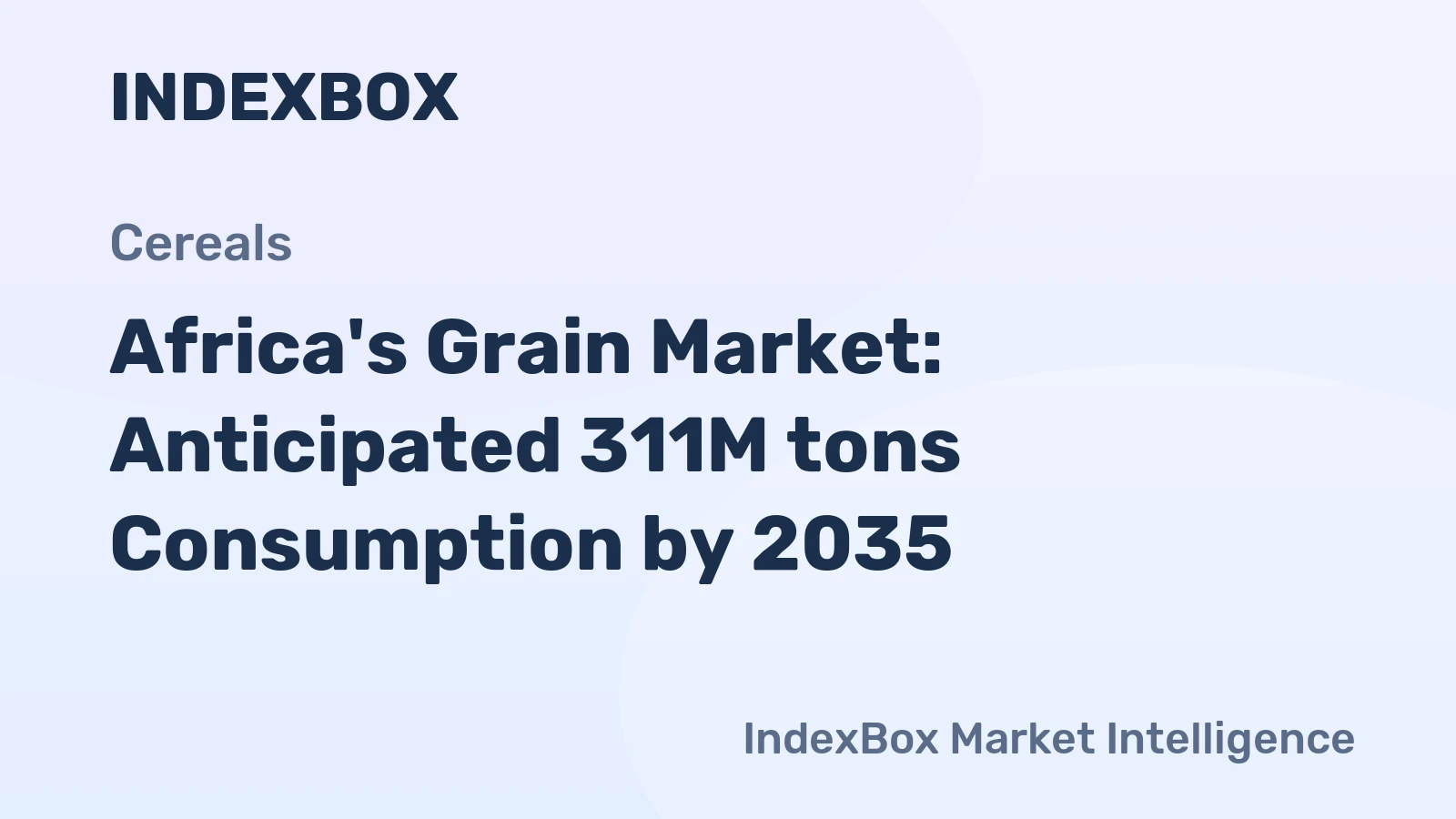 Africa's Grain Market: Anticipated 311M tons Consumption by 2035