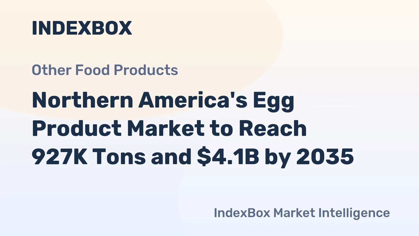 Northern America's Egg Product Market to Reach 927K Tons and $4.1B by 2035