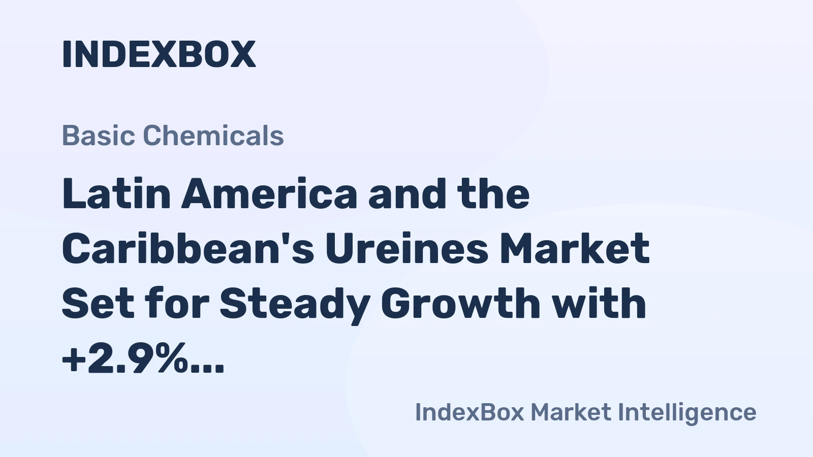 Latin America and the Caribbean's Ureines Market Set for Steady Growth with +2.9% CAGR