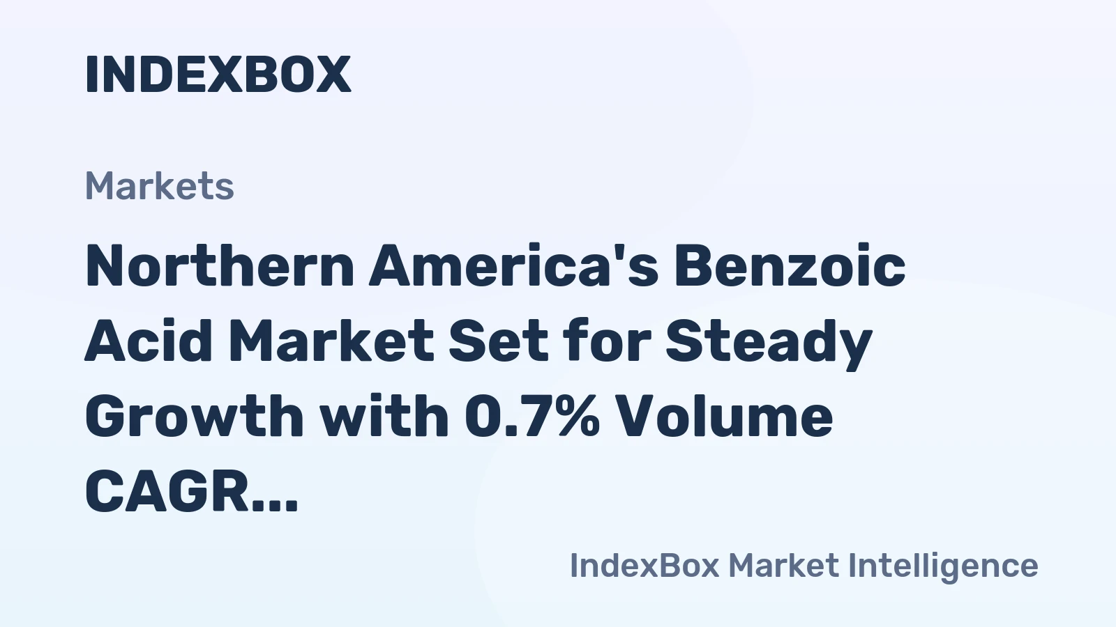 Northern America's Benzoic Acid Market Set for Steady Growth with 0.7% Volume CAGR Through 2035